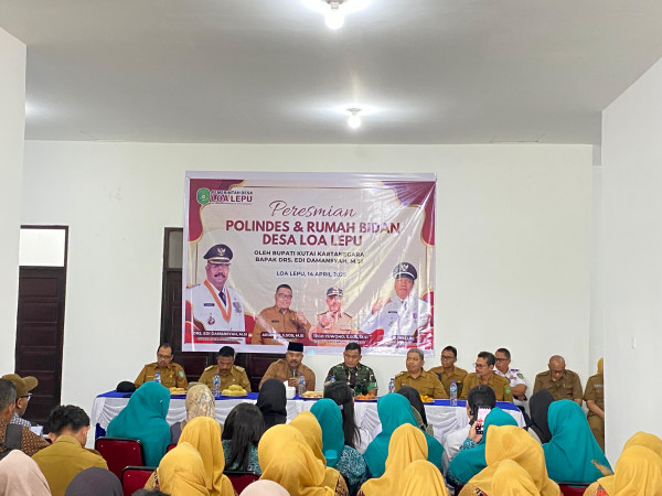 Tingkatkan Layanan Kesehatan Desa, Bupati Kukar Resmikan Polindes dan Rumah Bidan di Loa Lepu ...