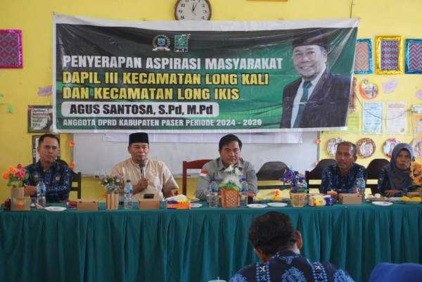 Reses di Long Ikis dan Longkali, Anggota DPRD Paser Agus Tosa Sasar ...