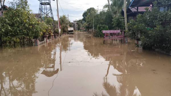 Pemukiman Warga di Kecamatan Tabang Tergenang Imbas Air Sungai Belayan ...