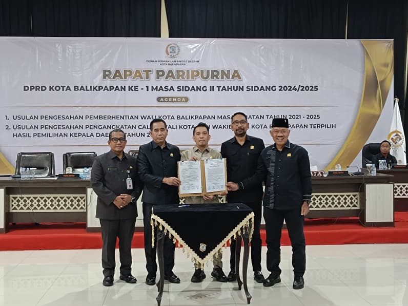 DPRD Gelar Paripurna Umumkan Wali Kota dan Wakil Wakil Kota Balikpapan Terpilih