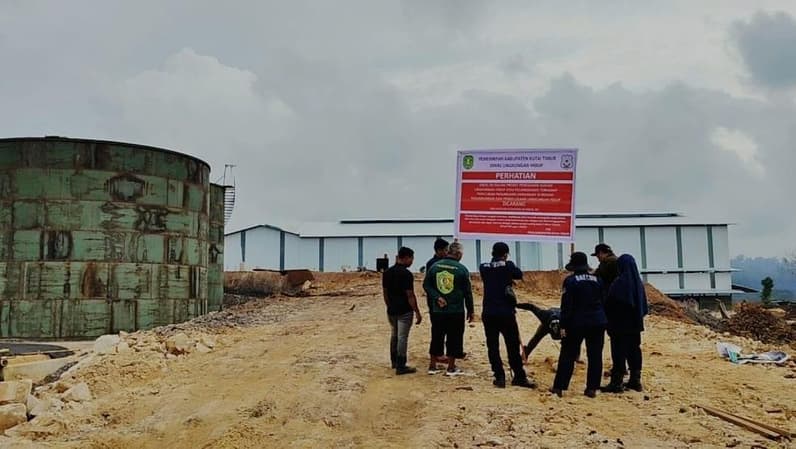 DLH Kutim Segel Pembangunan Pabrik Sawit PT KSM, Diduga Langgar Izin ...